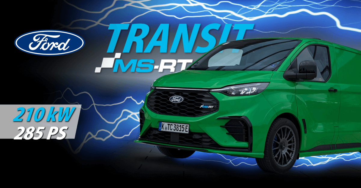 Ford E-Transit Custom MS-RT - Performance-Variante mit 285 PS - 3ve-Blog.de